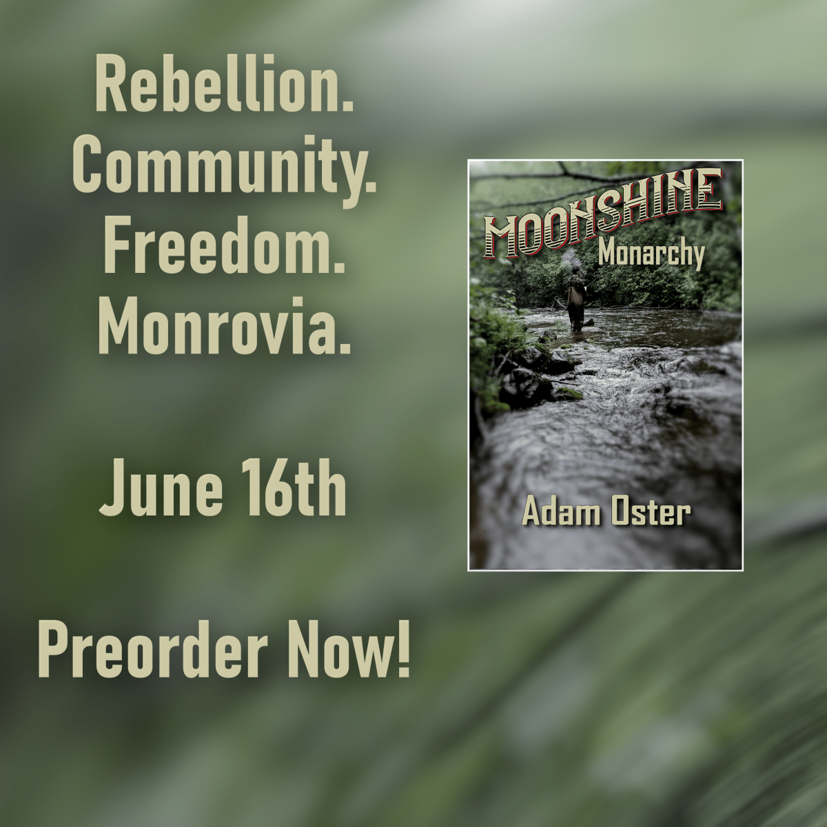 Adam Oster, Novelist – A Portfolio of Varied Interests